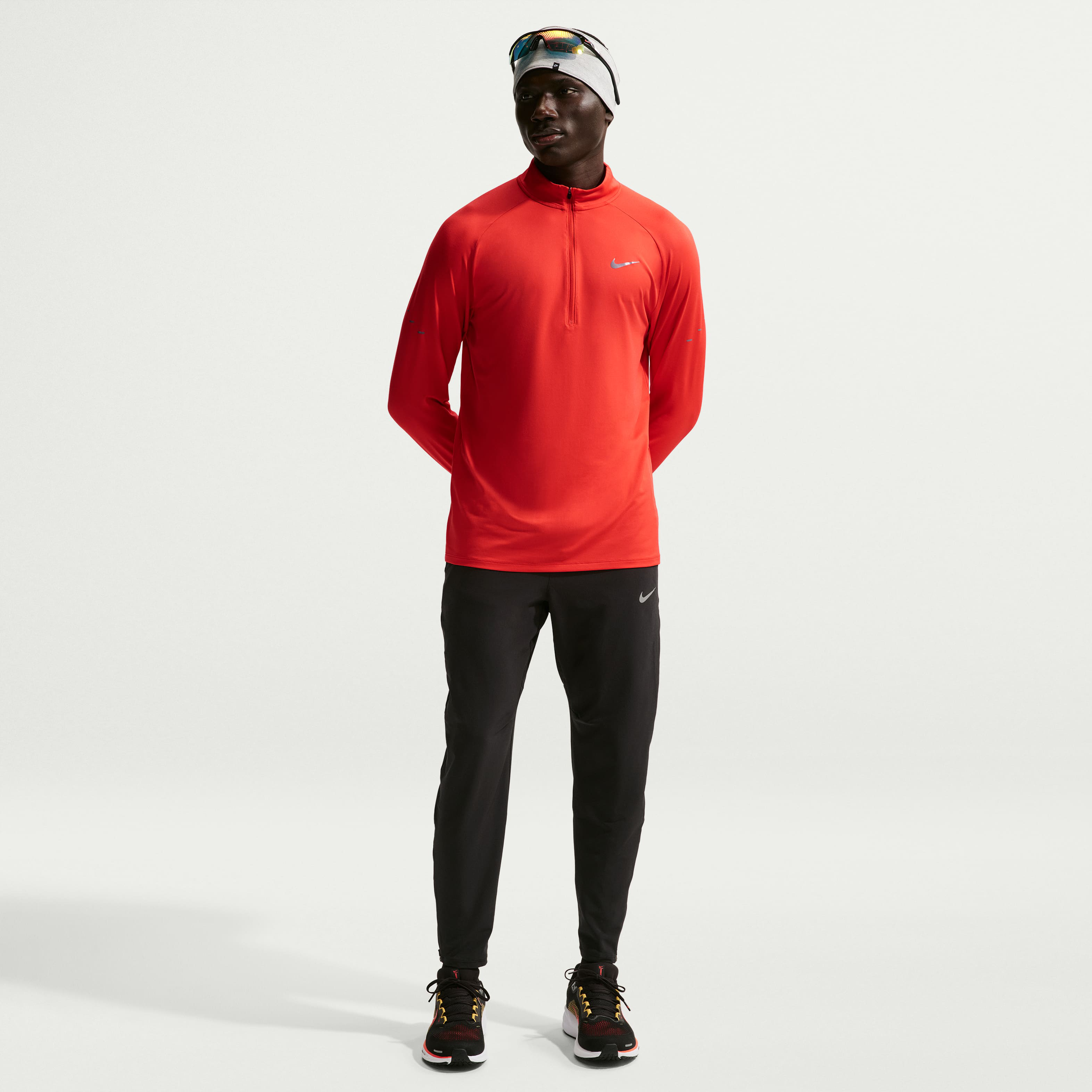 Buy Nike Stride Men's Dri-FIT 1/4-Zip Running Top - Light Crimson ...