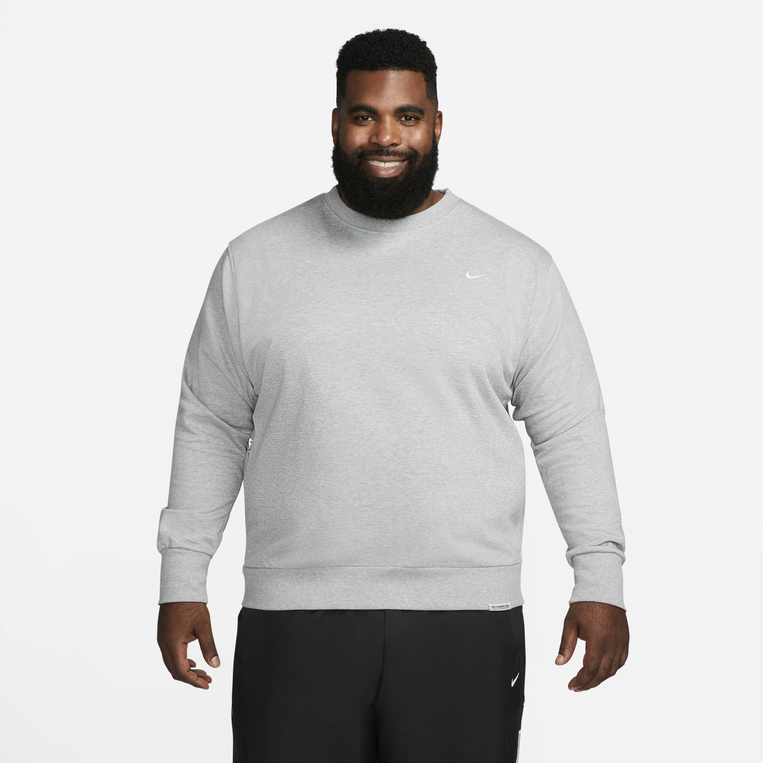Buy Nike Standard Issue Men's Dri-FIT Crew Basketball Top - Dark Grey ...