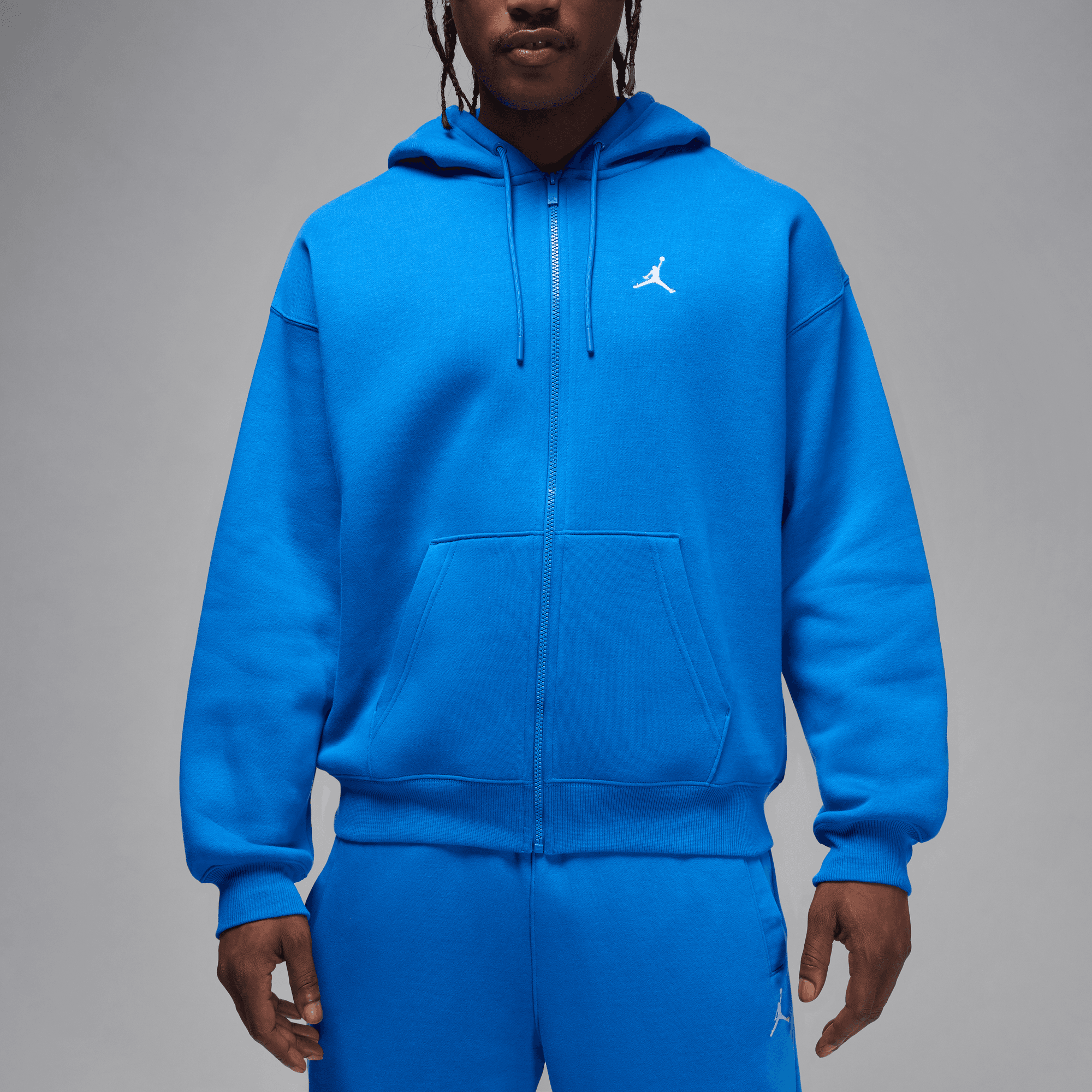 Buy Jordan Brooklyn Fleece Men's Oversized Full-Zip Hoodie - Sport Blue ...