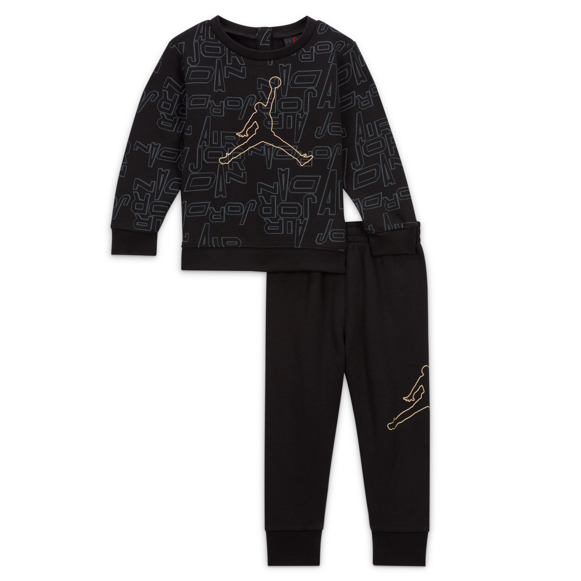Buy Jordan Take Flight Crew Set Baby 2-Piece Set - Black | Nike UAE ...