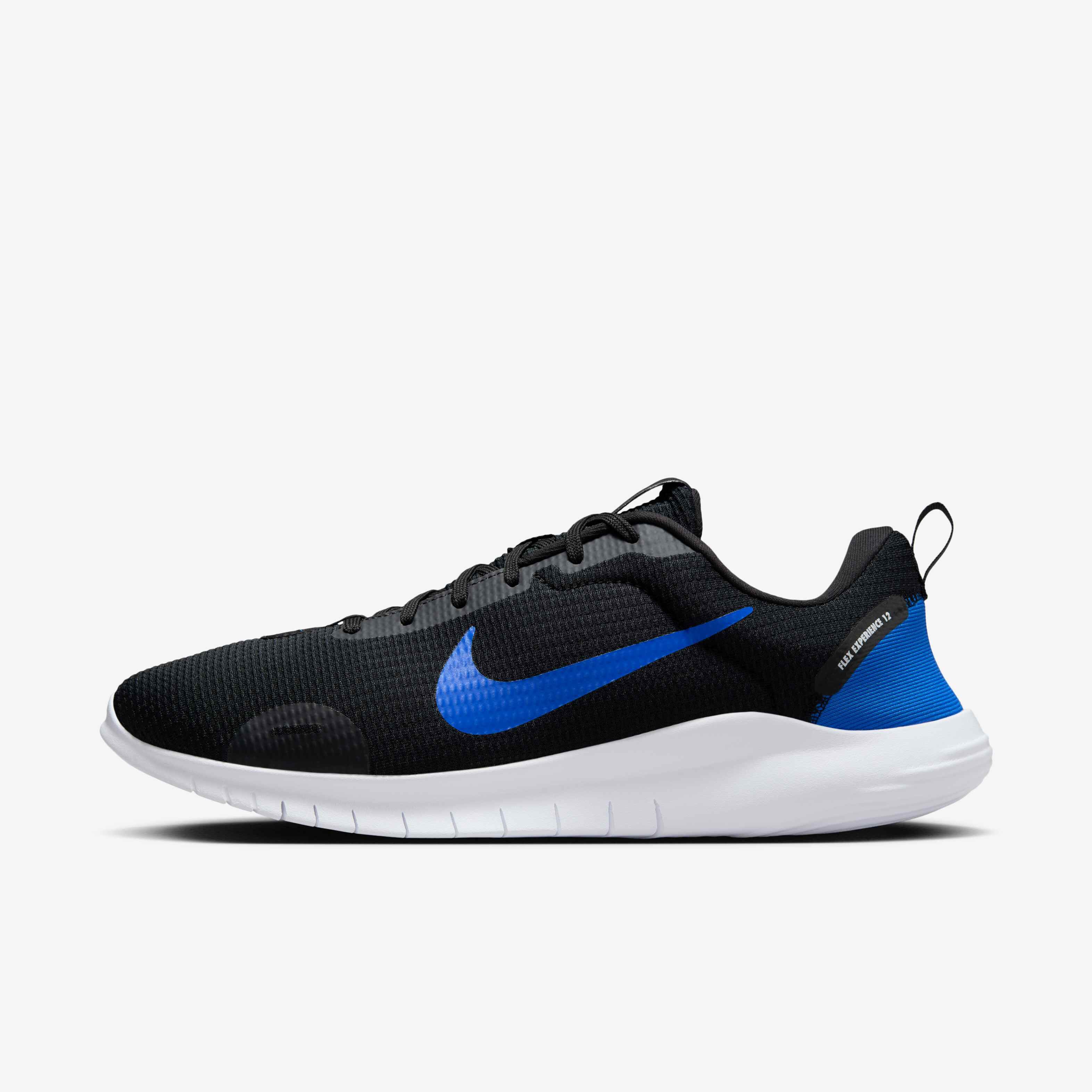 Buy Nike Flex Experience Run 12 Men's Road Running Shoes - Black/White/Racer Blue | Nike UAE ...
