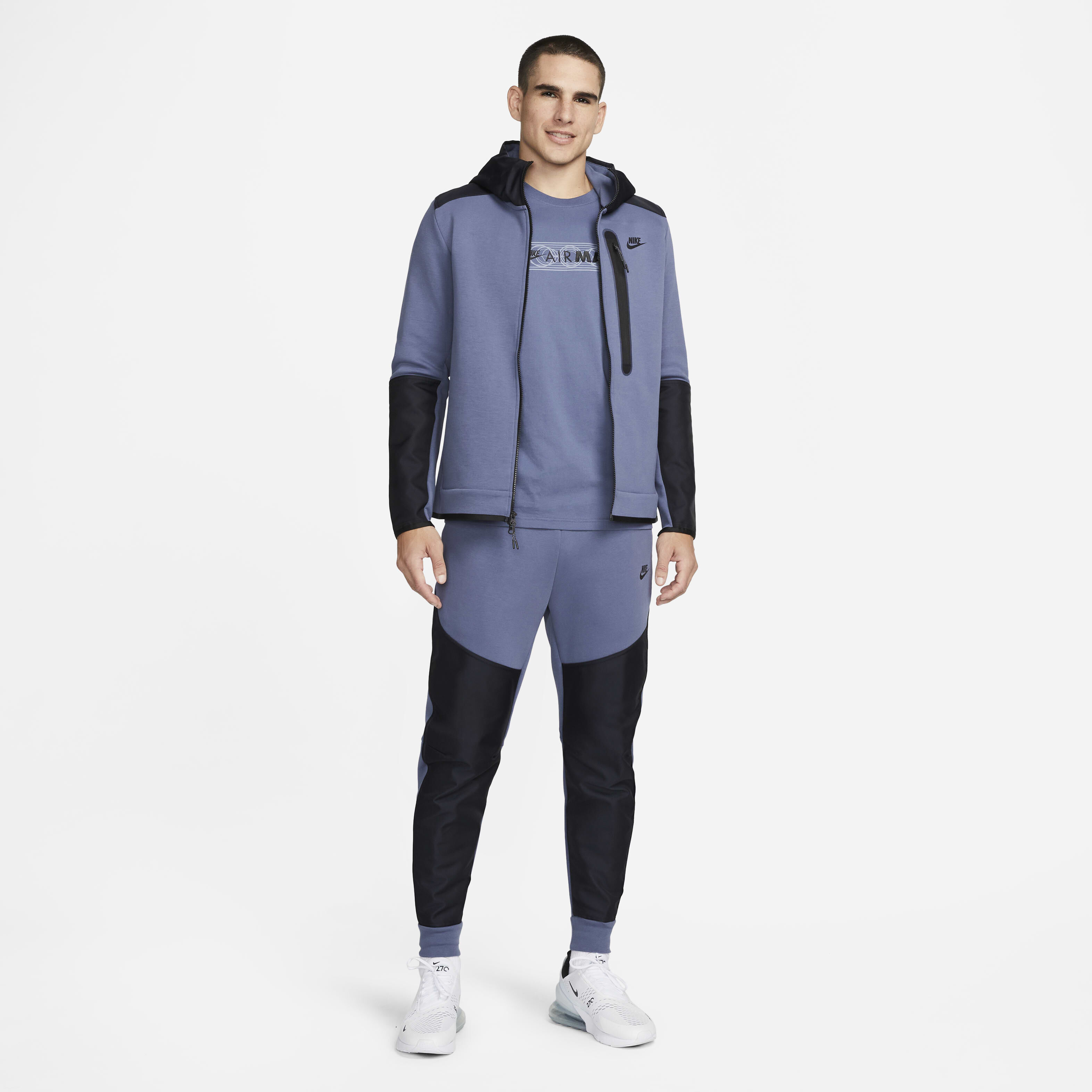 Buy Nike Sportswear Tech Fleece Men's Full-Zip Top - Diffused Blue ...